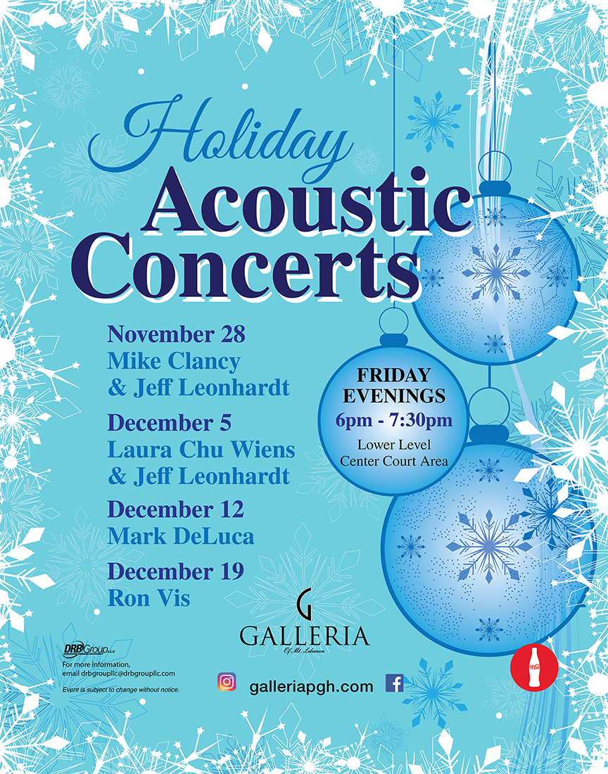 Holiday Acoustic Concerts | Galleria of Mt. Lebanon